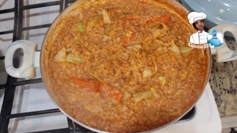 Riz au gras au poulet Ivoirien - Cuisine228